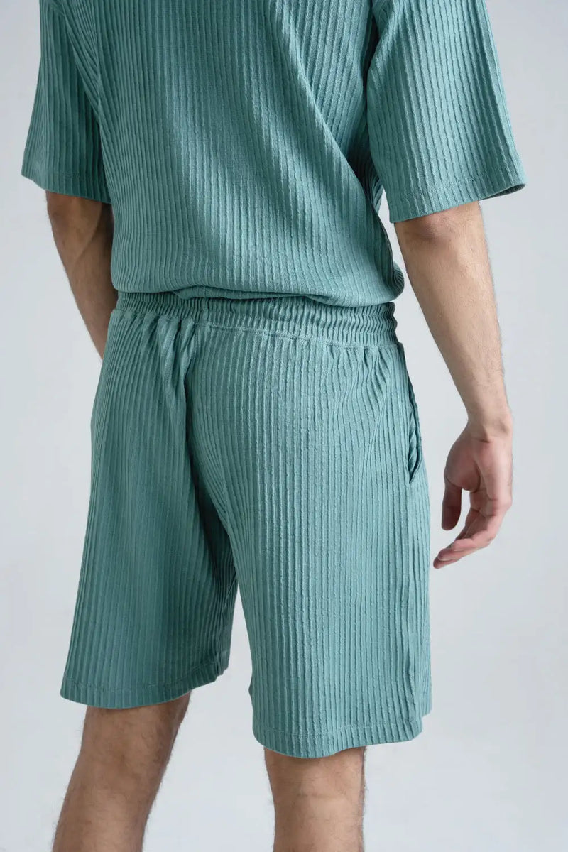 Relaxed-Fit Textured Jacquard Shorts – Mmall