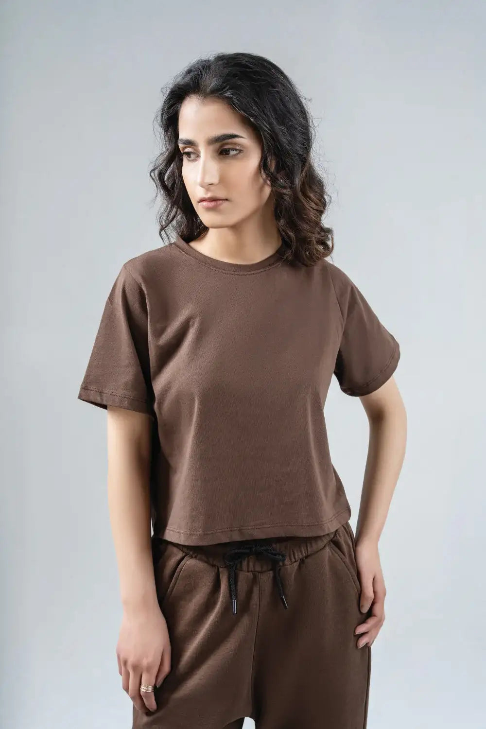Basic Cropped T-Shirt – Mmall
