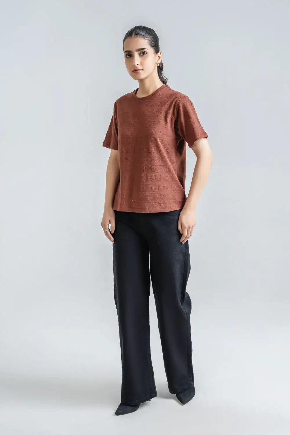 Textured T-Shirt – Mmall