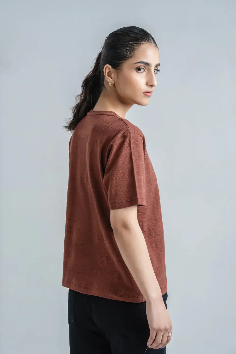 Textured T-Shirt – Mmall